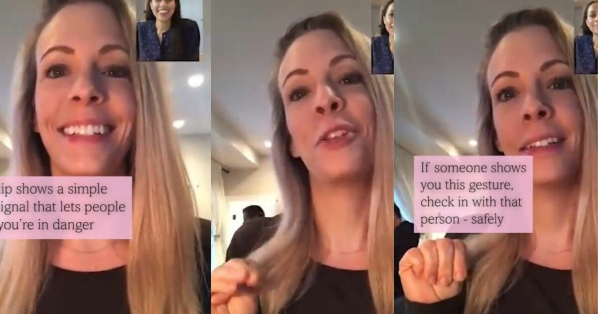 TikTok Hand Gesture Signaling for Help Saves A Missing Teen