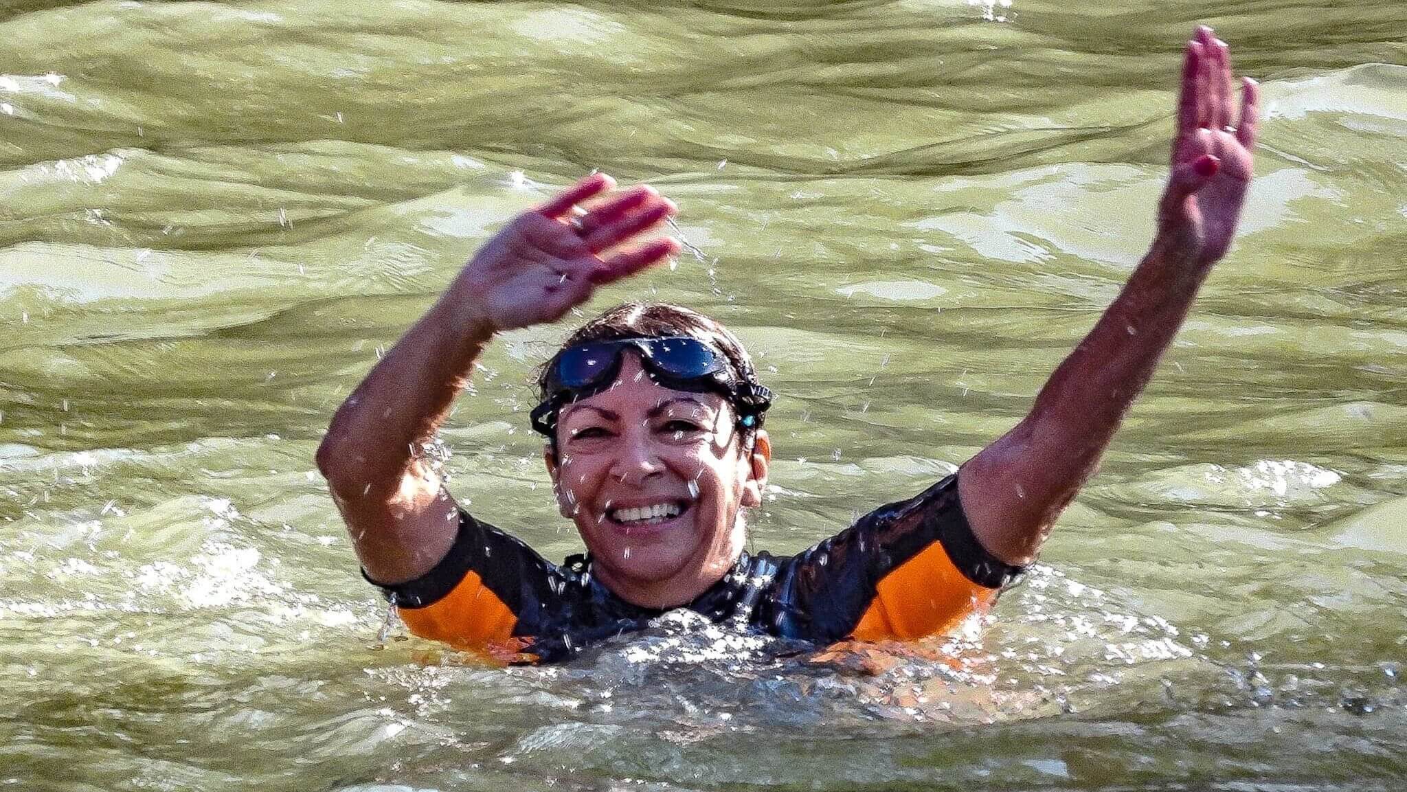 Paris Mayor Anne Hidalgo Tests Seine’s Waters Ahead of Historic ...